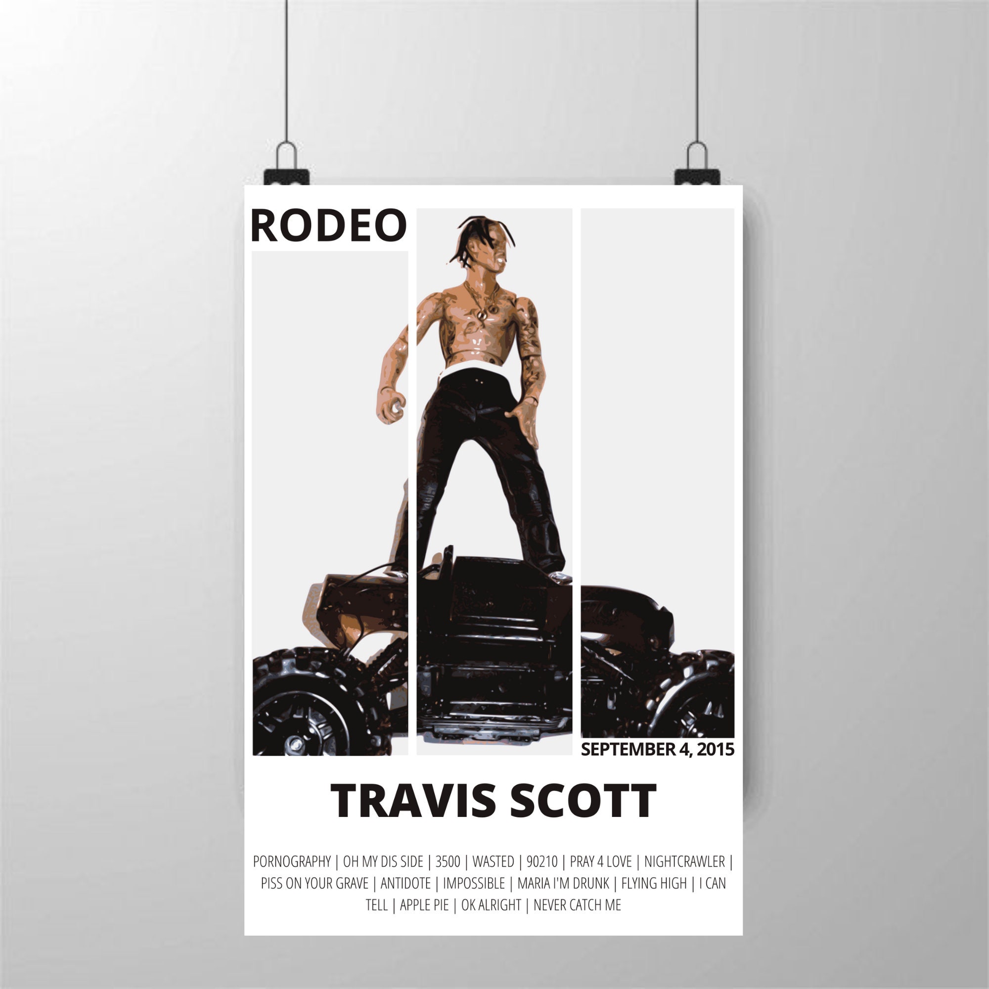 Travis Poster | Rodeo | Album Cover | Album Poster | Music Poster sold ...