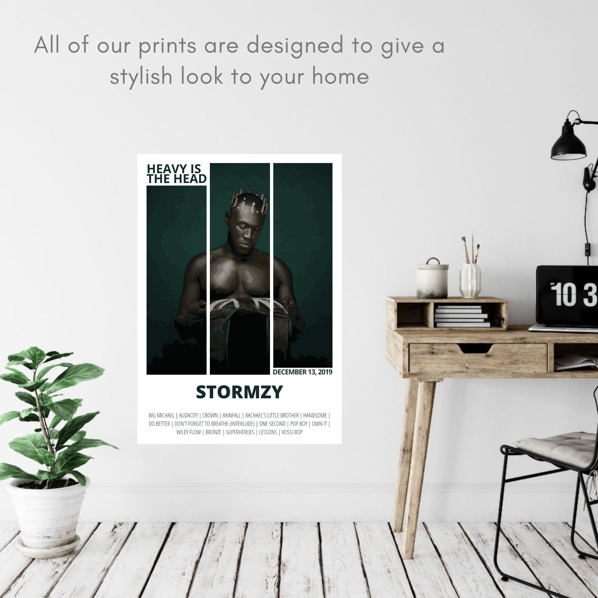 Stormzy Poster Heavy is the Head Album Cover Album Poster Music Poster ...