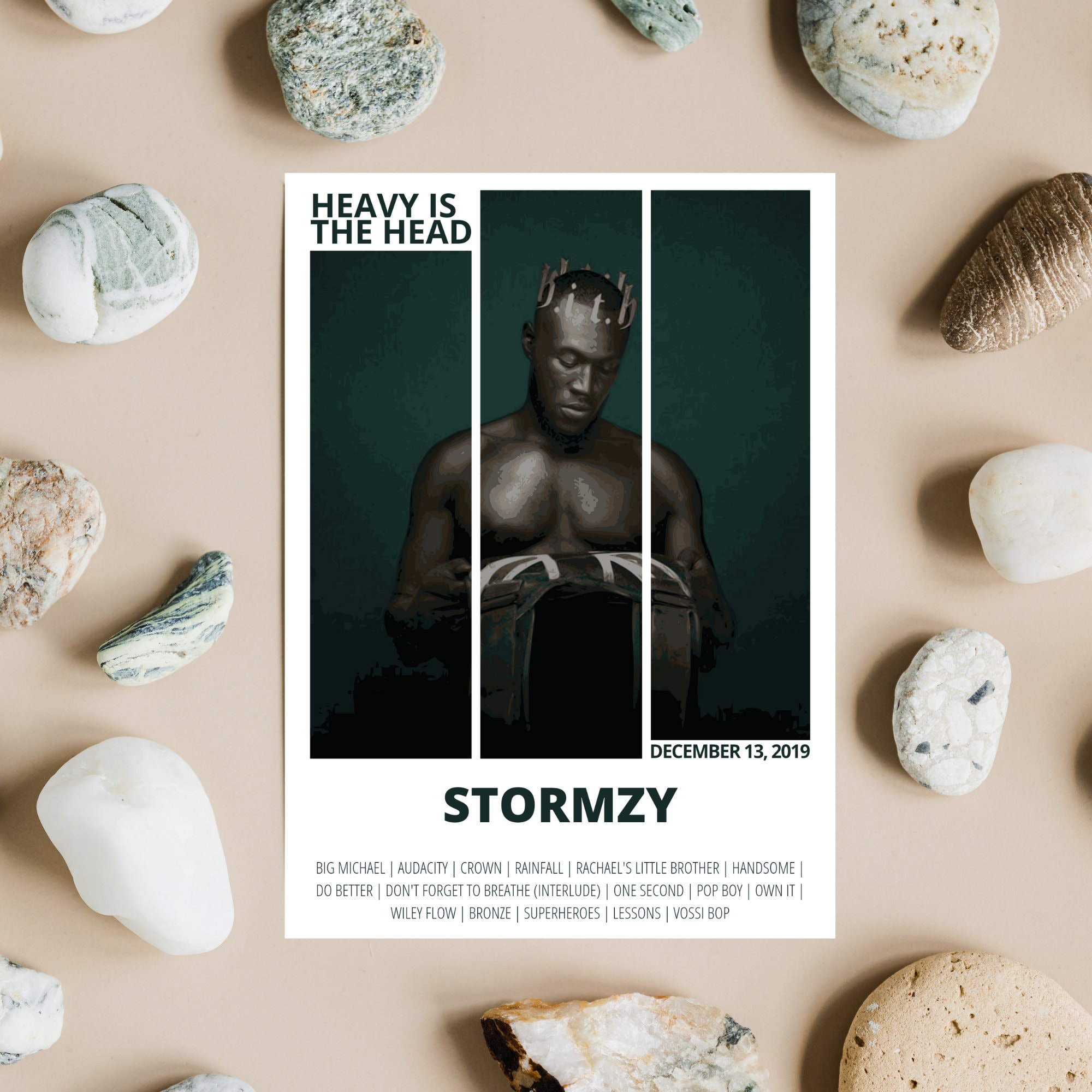 Stormzy Poster Heavy is the Head Album Cover Album Poster Music Poster ...