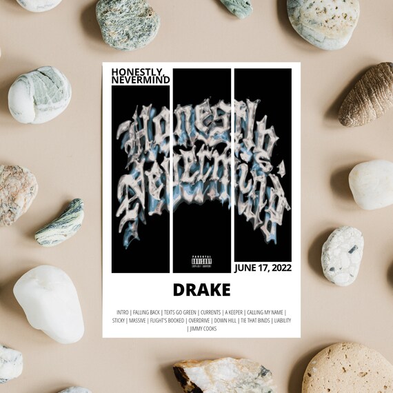 Drake Poster Honestly Nevermind Album Cover Album - Etsy