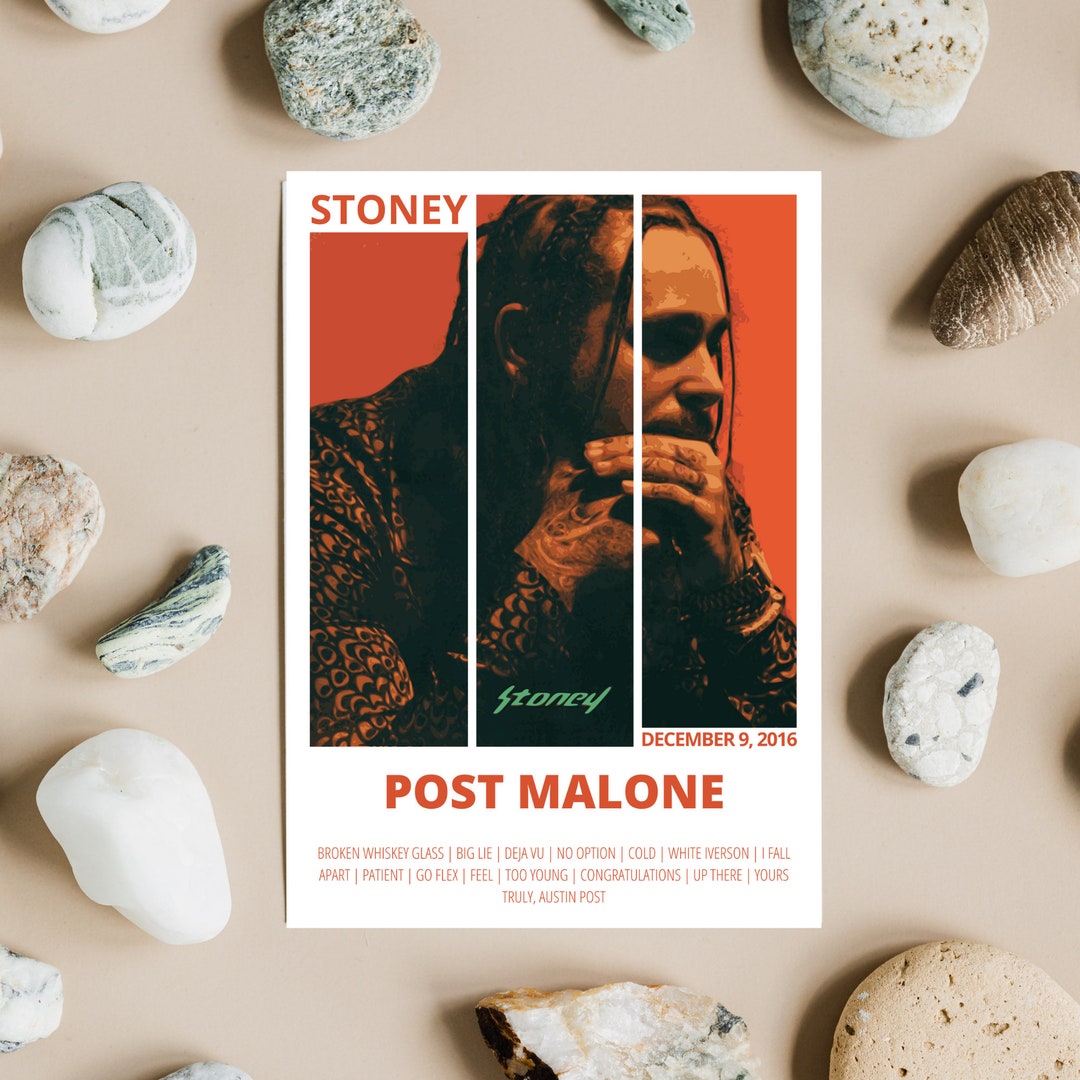 Post Malone Poster Stoney Album Cover Album Poster Music Poster Music ...