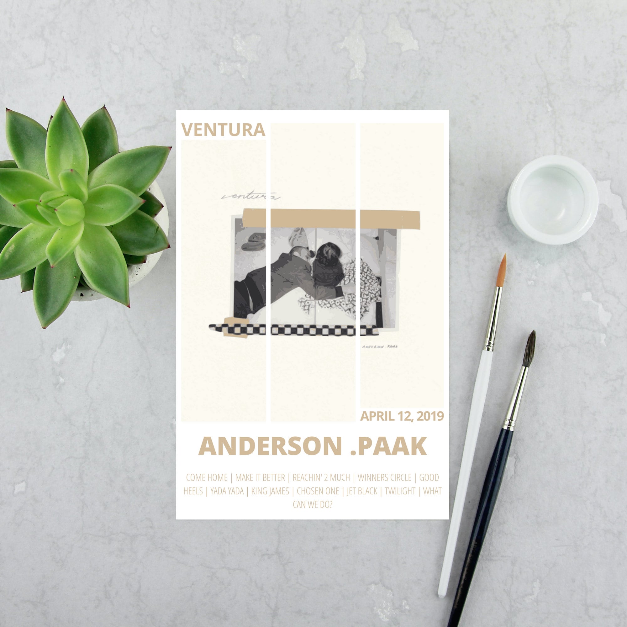 Anderson .paak Poster Ventura Album Cover Album Poster - Etsy