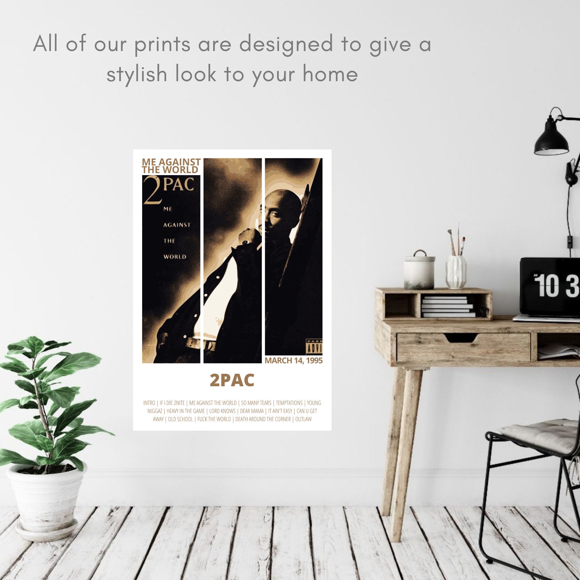 2pac Poster Me Against the World Album Cover Album Poster Music Poster ...