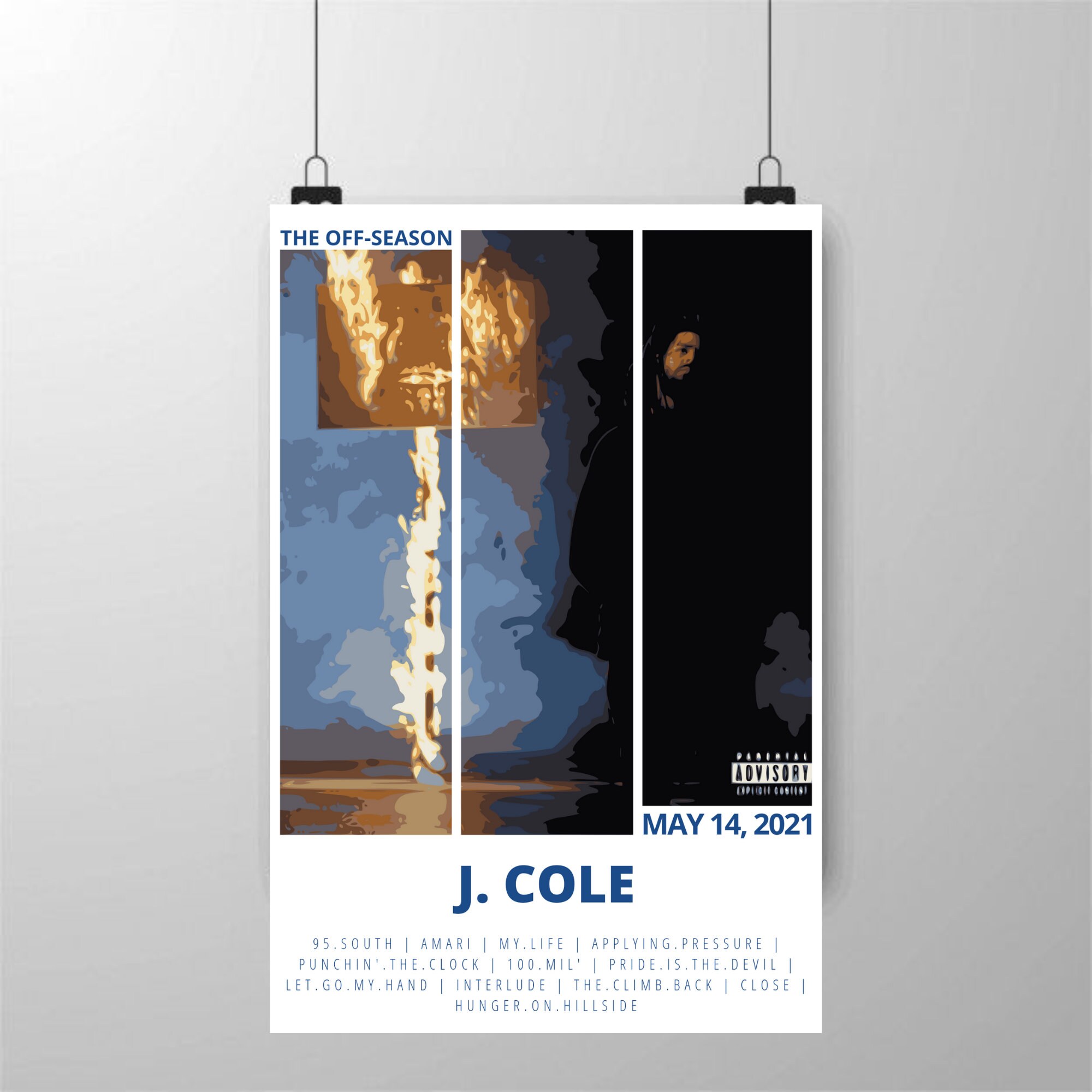 J. Cole Poster | The Off-Season | Album Cover Designed & Sold By Ayesha Hay