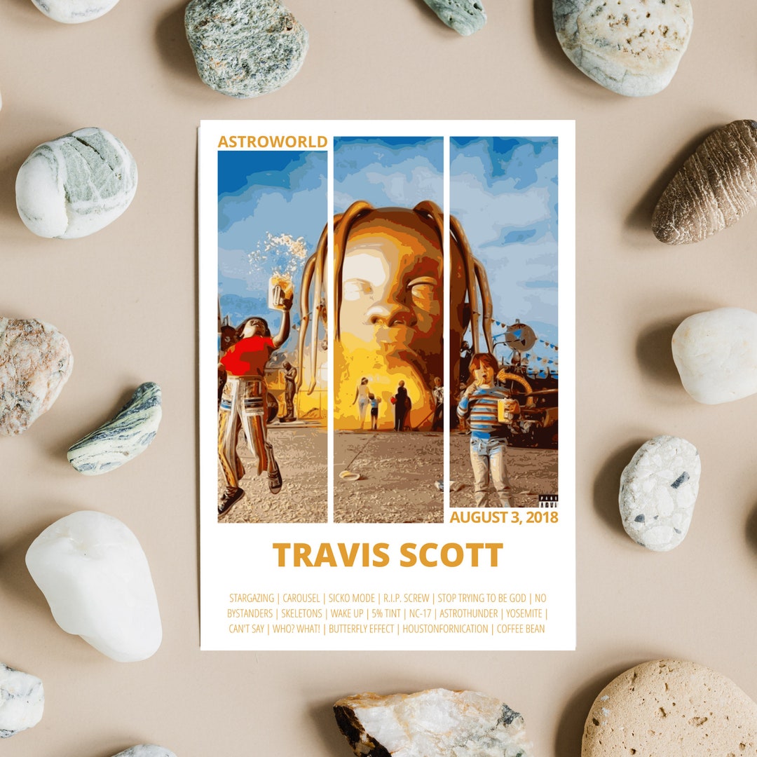 Travis Scott Poster ASTROWORLD Album Cover Album Poster Music Poster ...