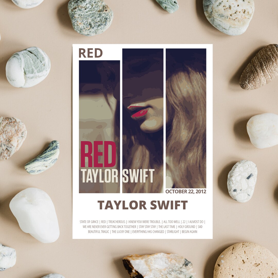 Taylor Swift Poster Red Album Cover Album Poster Music - Etsy