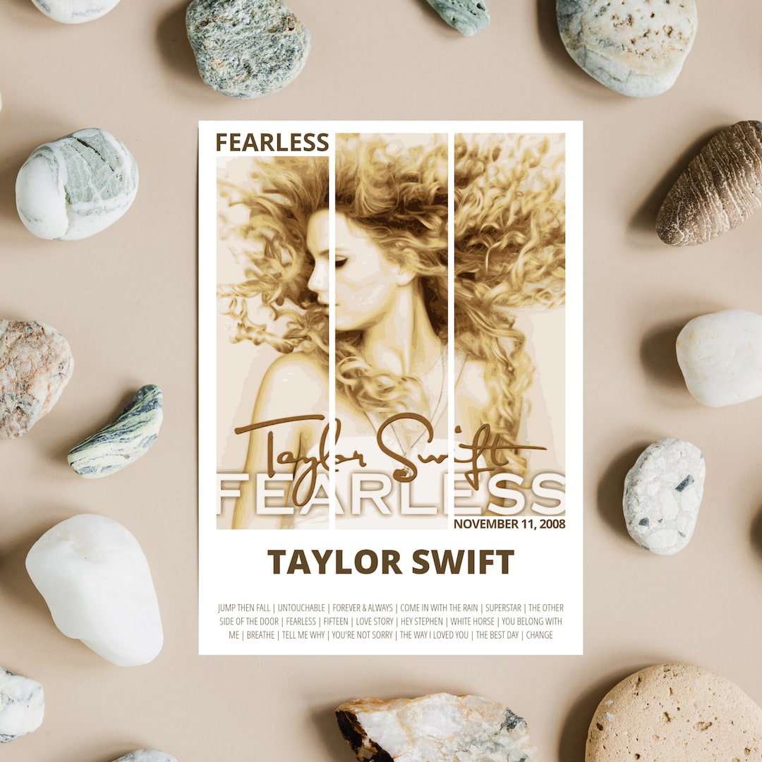 Taylor Swift Poster Fearless Album Cover Album Poster Music Poster ...