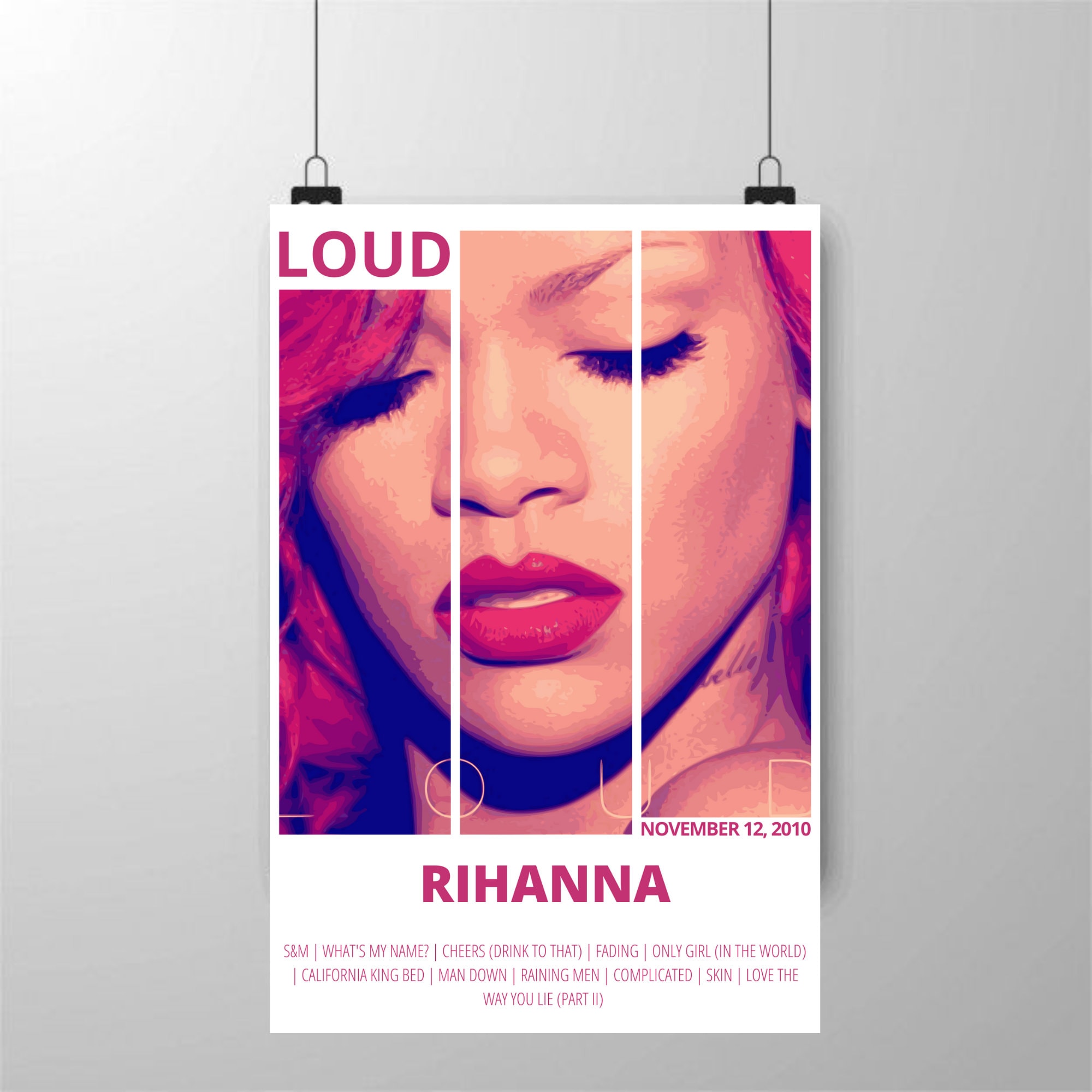 Rihanna Poster Loud Album Cover Album Poster Music Poster Music Prints ...