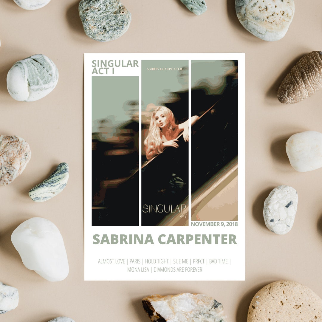 Sabrina Carpenter Poster Singular Act I Album Cover Album Poster Music ...