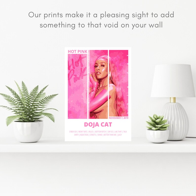 Doja Cat Poster Hot Pink Album Cover Album Poster Music Poster Music Prints Wall Art Wall Décor