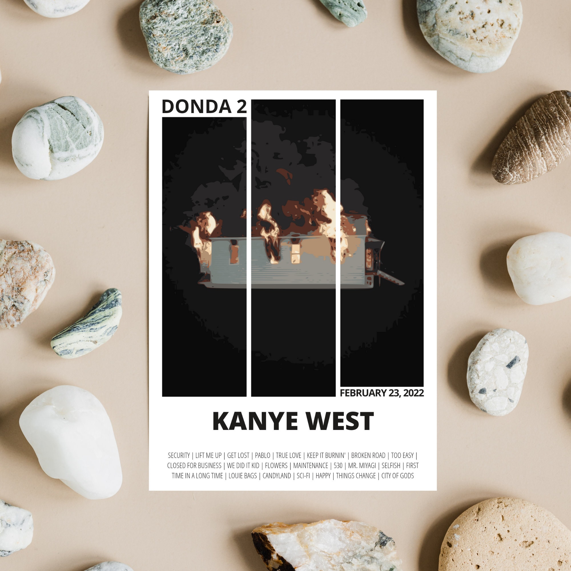 Kanye West Poster Donda 2 Album Cover Album Poster Music Poster Music ...