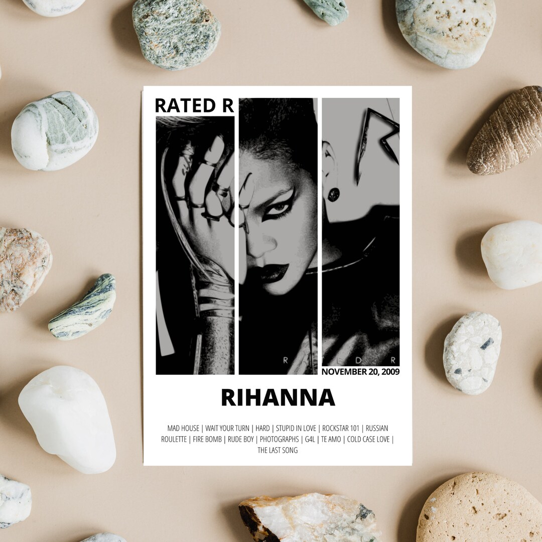 Rihanna Poster Rated R Album Cover Album Poster Music - Etsy