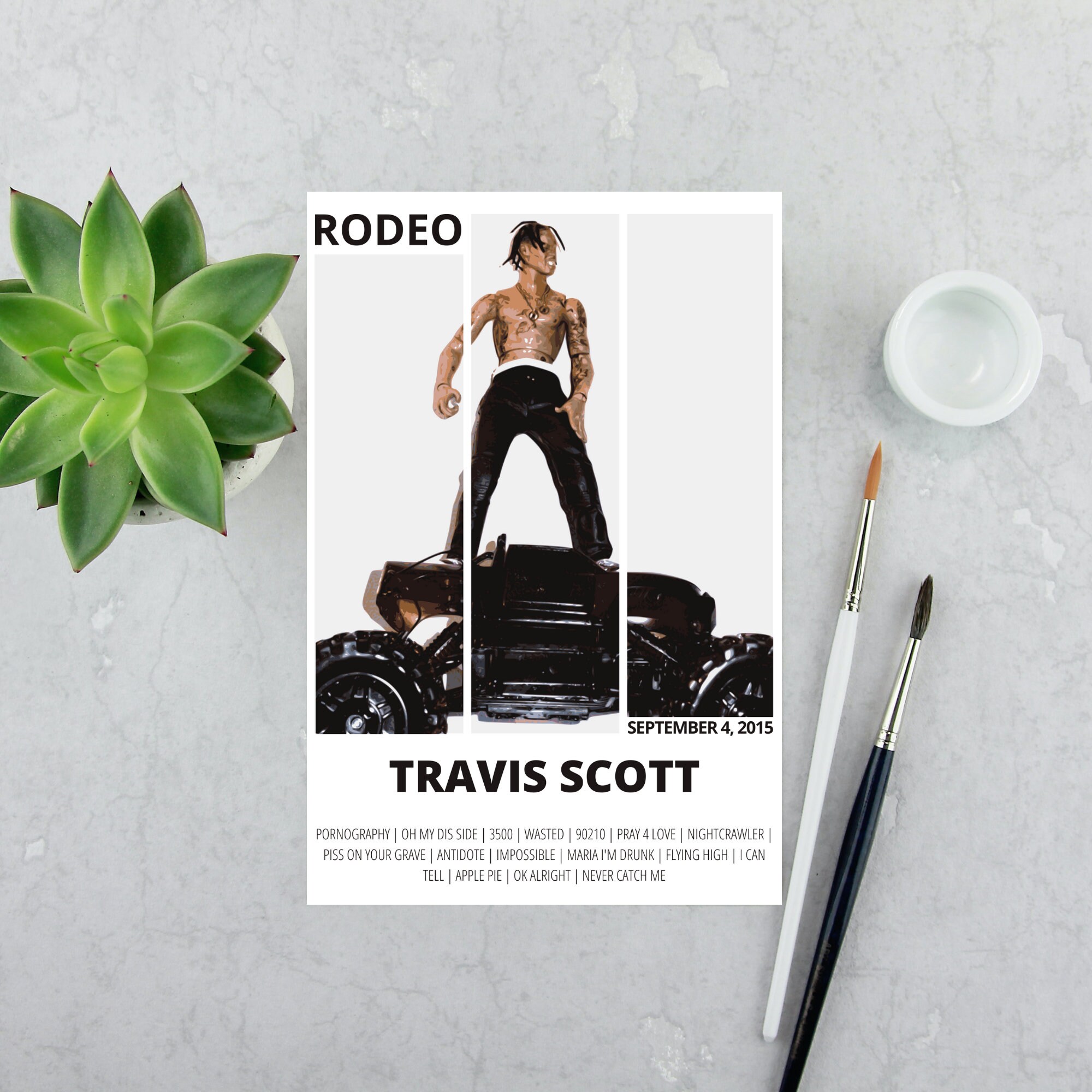 Travis Poster | Rodeo | Album Cover | Album Poster | Music Poster sold ...