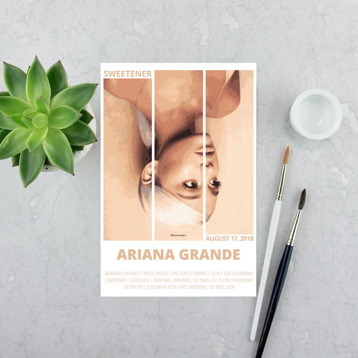 Ariana Grande Poster Sweetener Album Cover Album Poster - Etsy