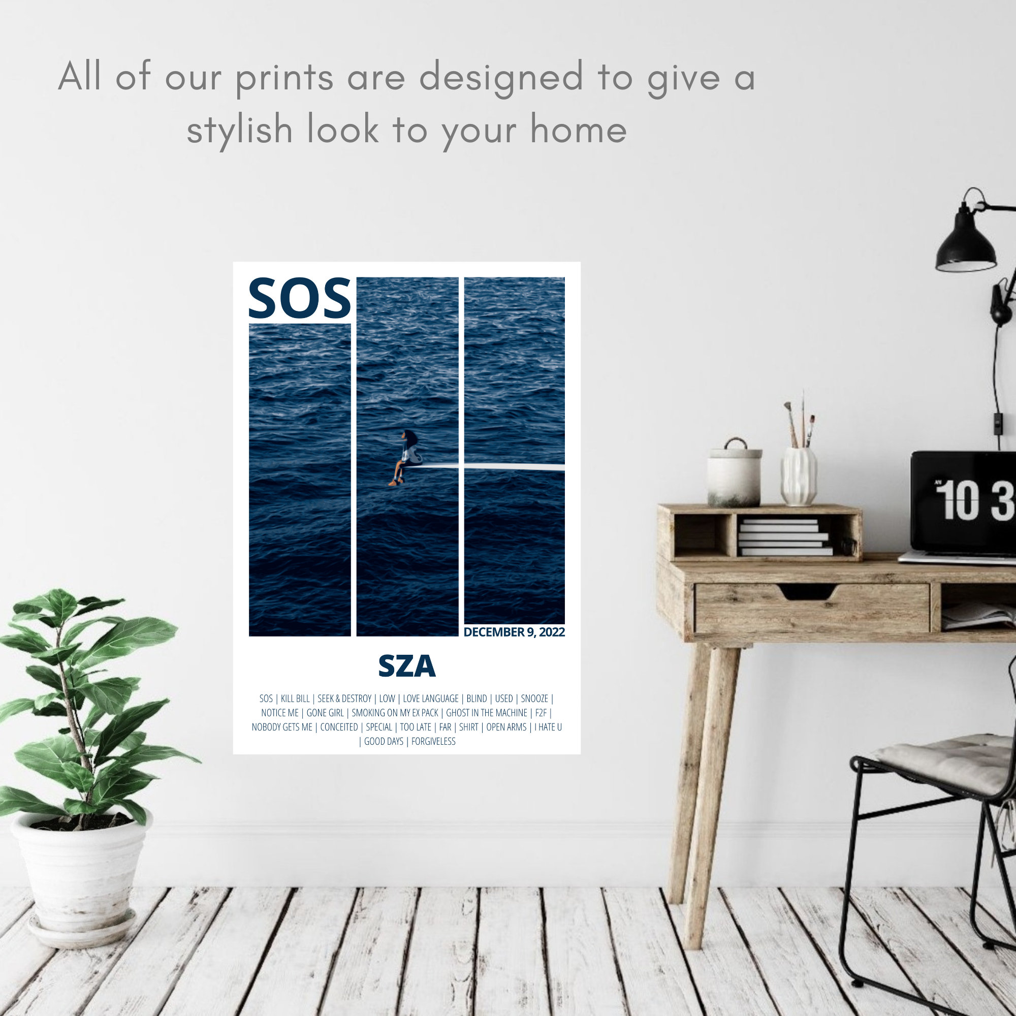 SZA Poster | SOS | Album Cover | Album Poster | Music Poster