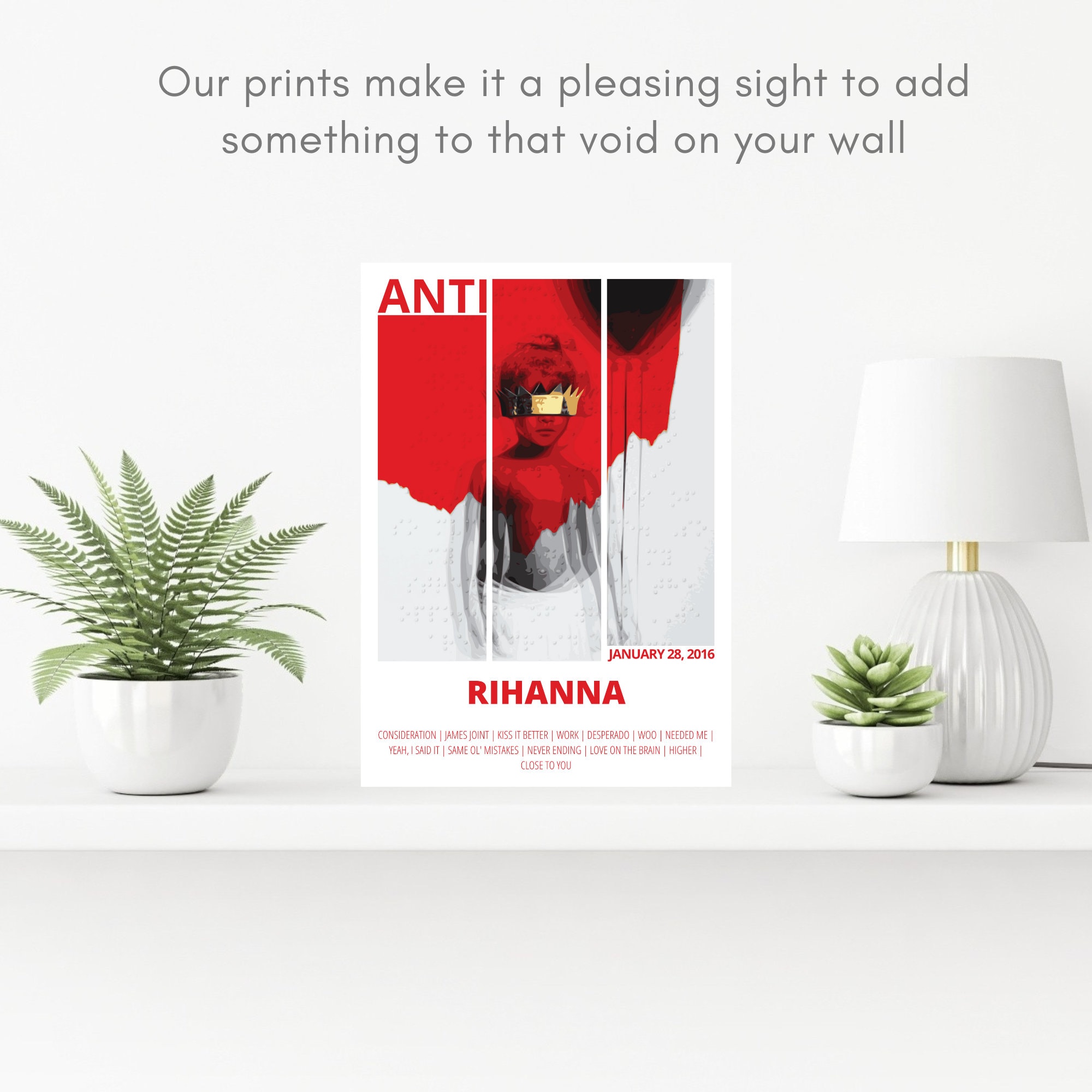 Rihanna Poster ANTI Album Cover Album Poster Music Poster Music Prints ...