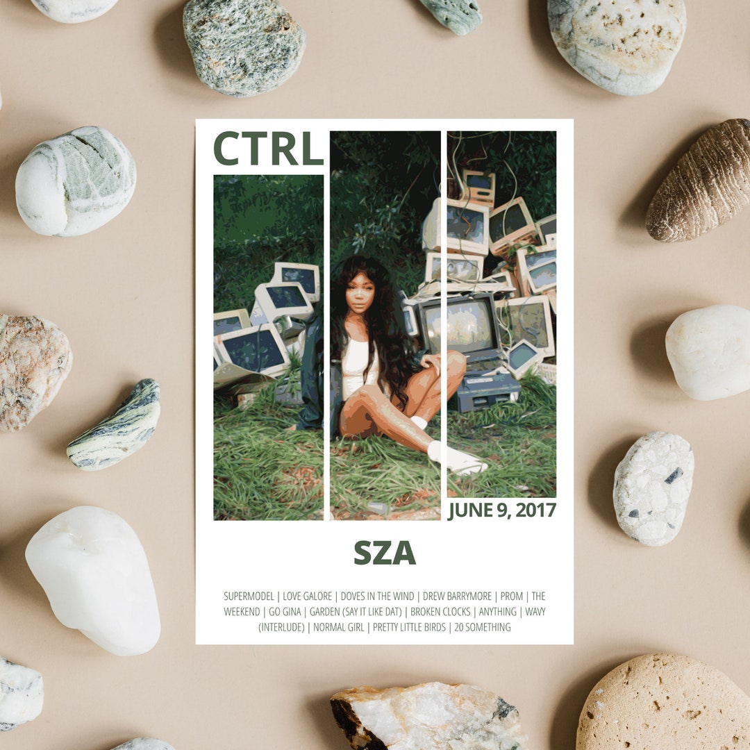 SZA Poster Ctrl Album Cover Album Poster Music Poster Music Prints Wall ...