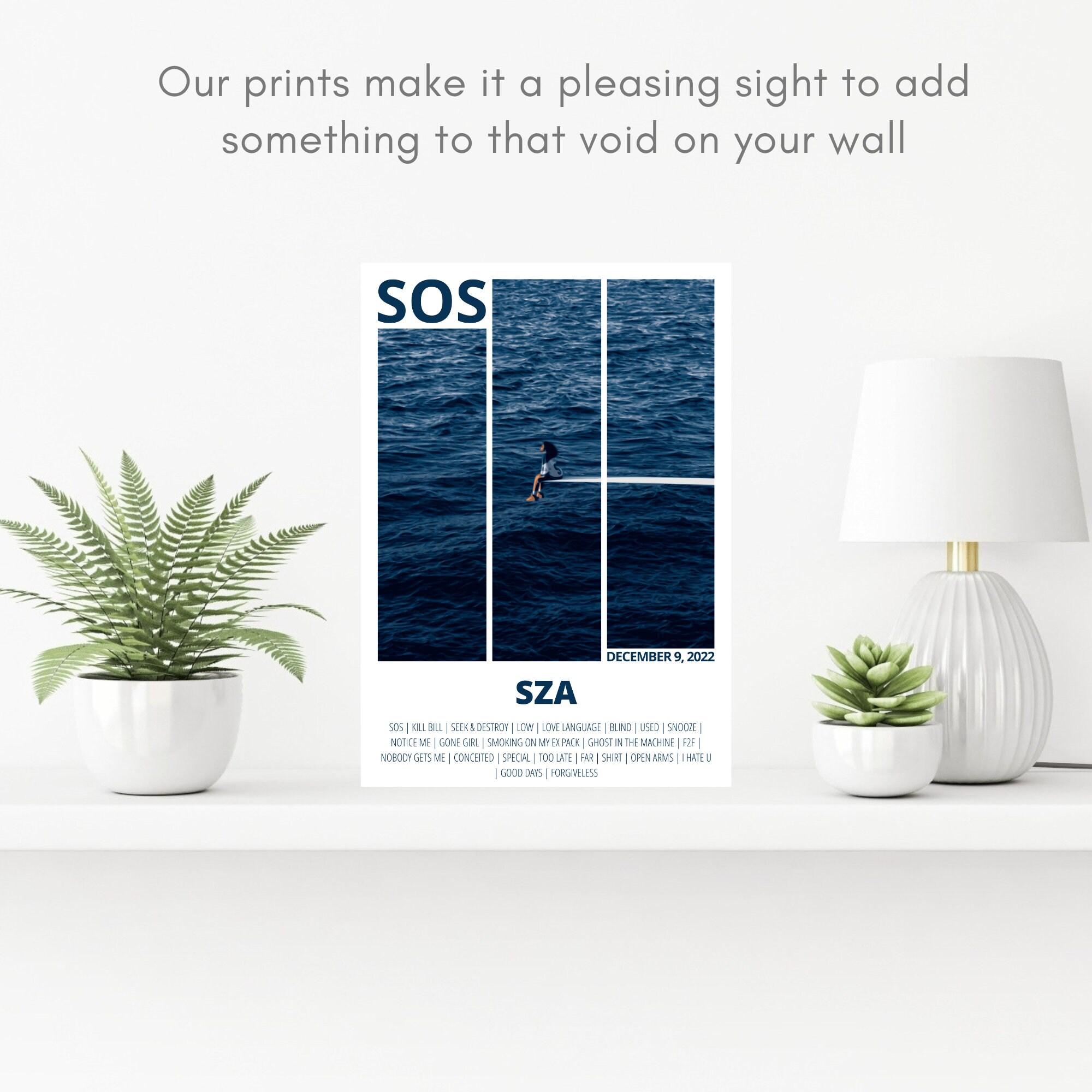 SZA Poster | SOS | Album Cover | Album Poster | Music Poster