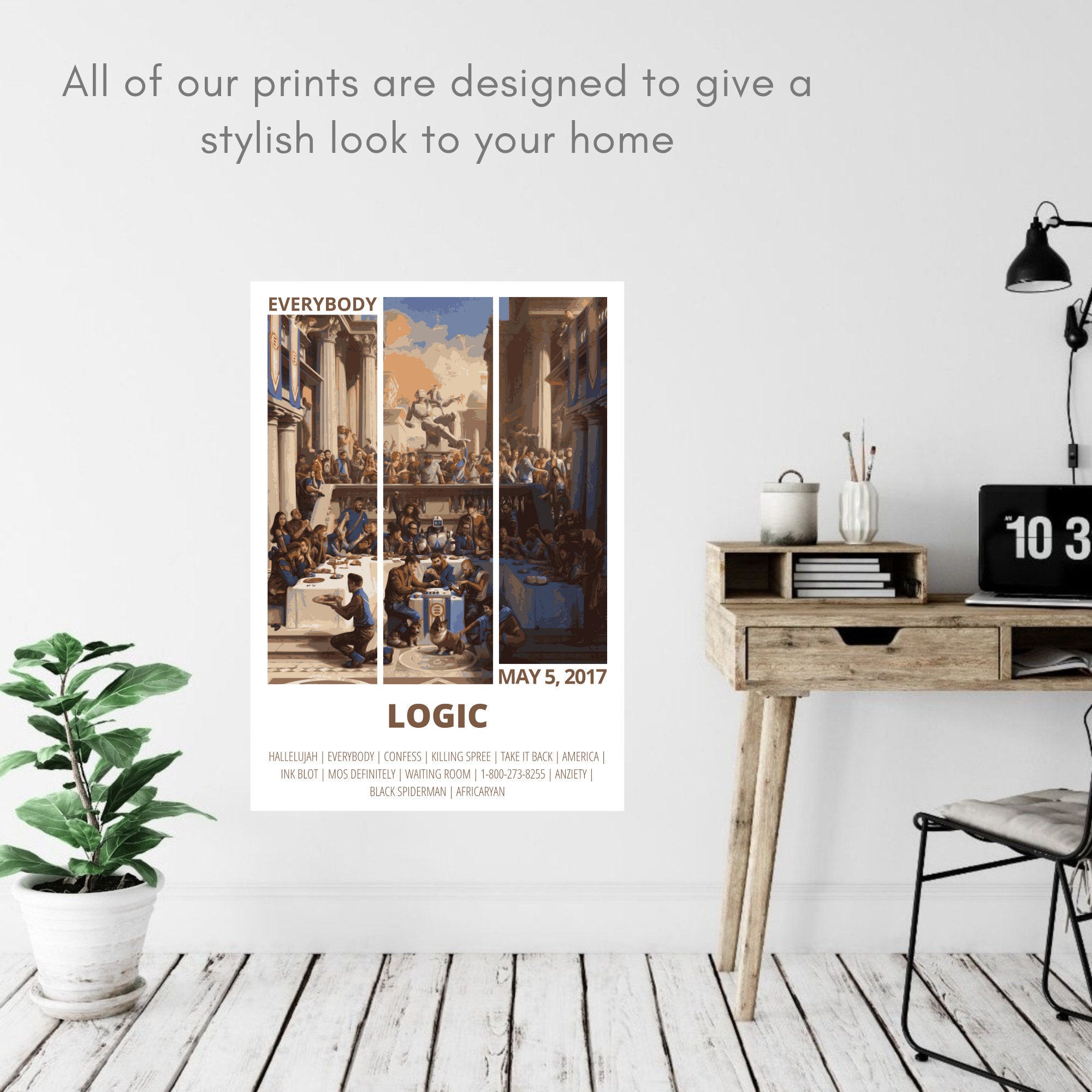 Logic Poster Everybody Album Cover Album Poster Music - Etsy Hong Kong