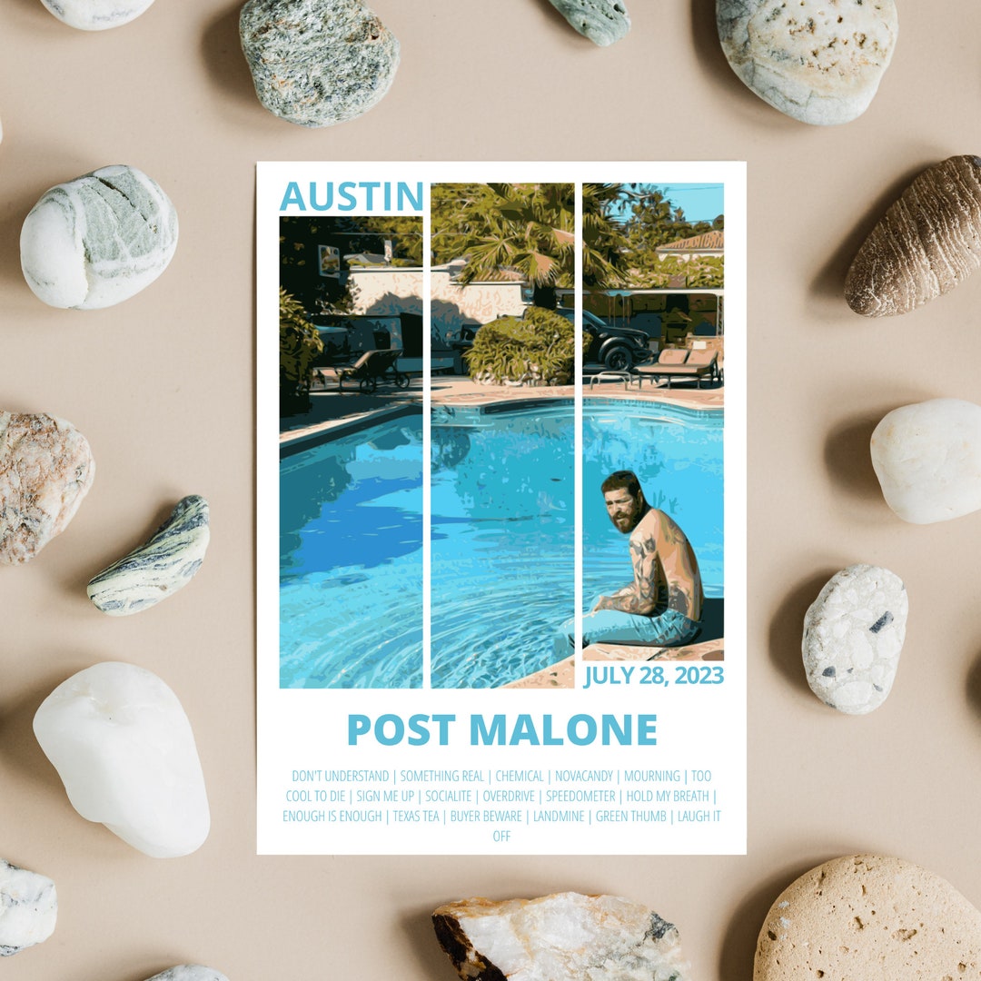 Post Malone Poster Austin Album Cover Album Poster - Etsy