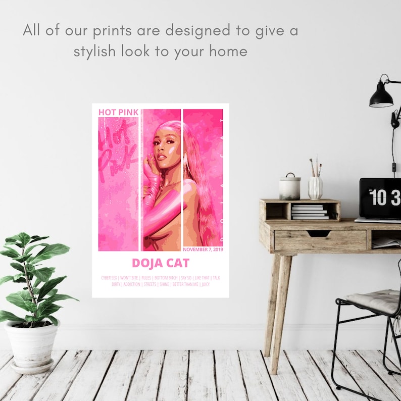 Doja Cat Poster Hot Pink Album Cover Album Poster Etsy Hong Kong