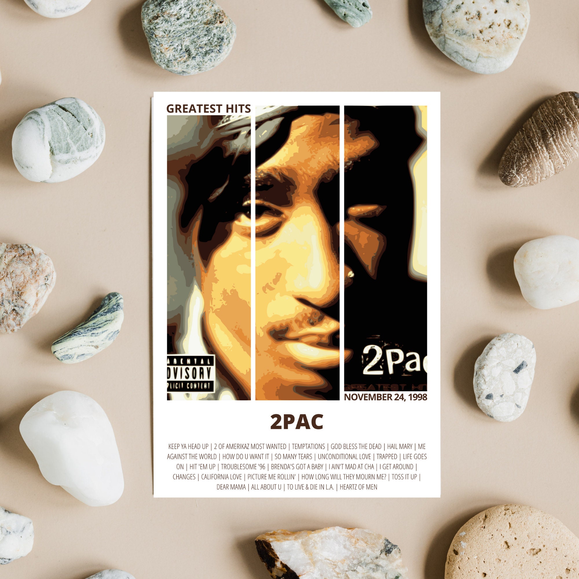 2pac Poster Greatest Hits Album Cover Album Poster Music Poster Music ...