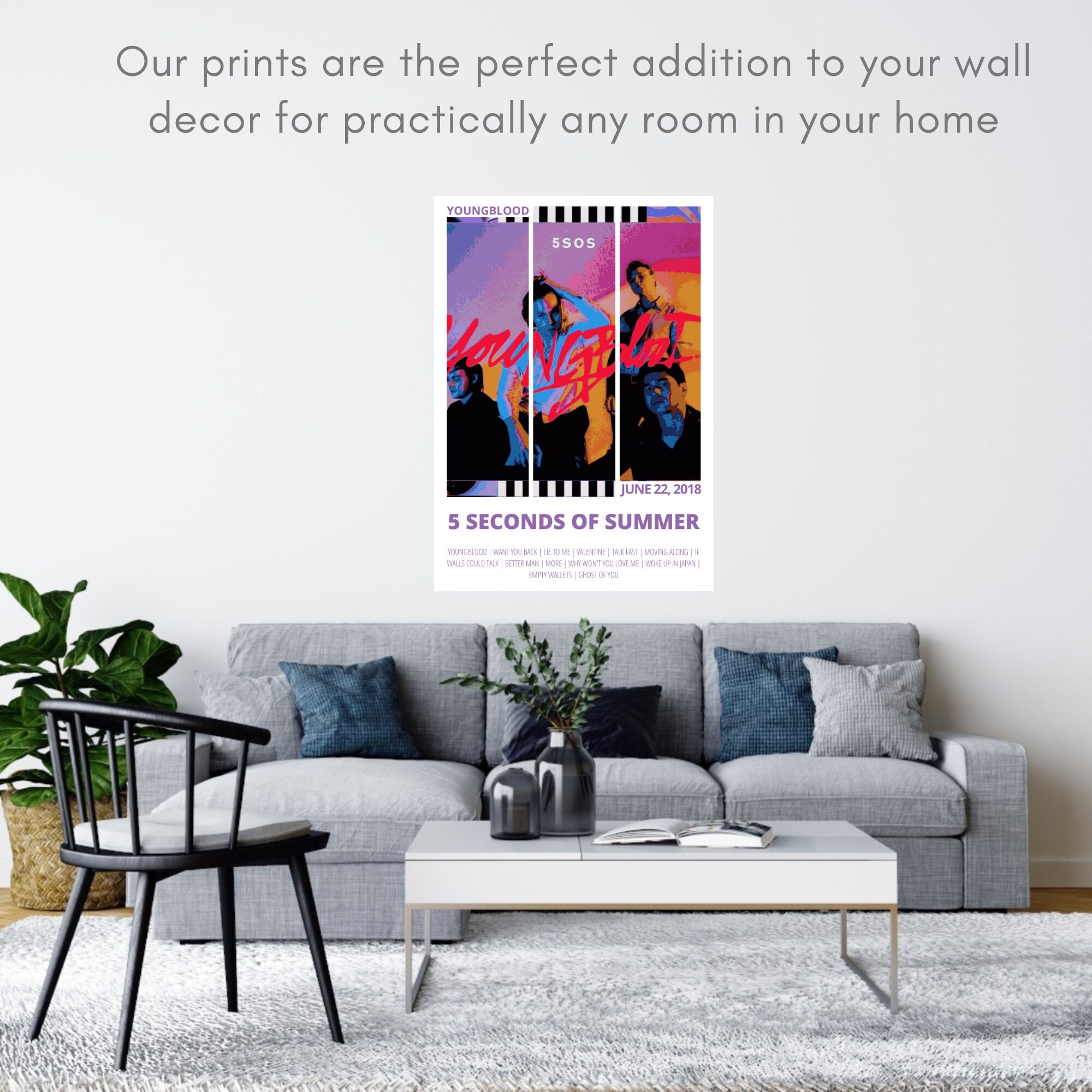 5SOS Poster Youngblood Album Cover Album Poster Music Poster Music ...