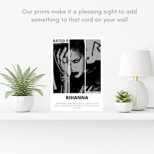 Rihanna Poster Rated R Album Cover Album Poster Music - Etsy