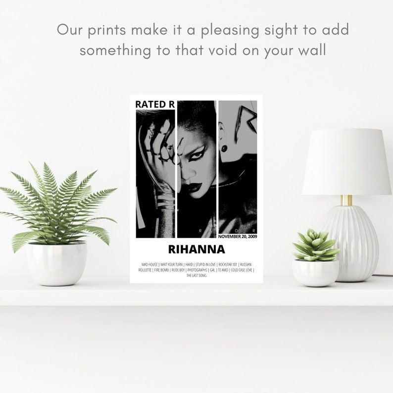 Rihanna Poster Rated R Album Cover Album Poster Music - Etsy