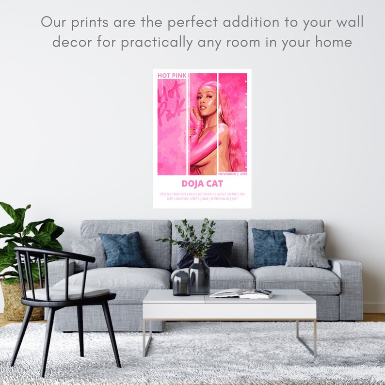 Doja Cat Poster Hot Pink Album Cover Album Poster Music Poster Music ...