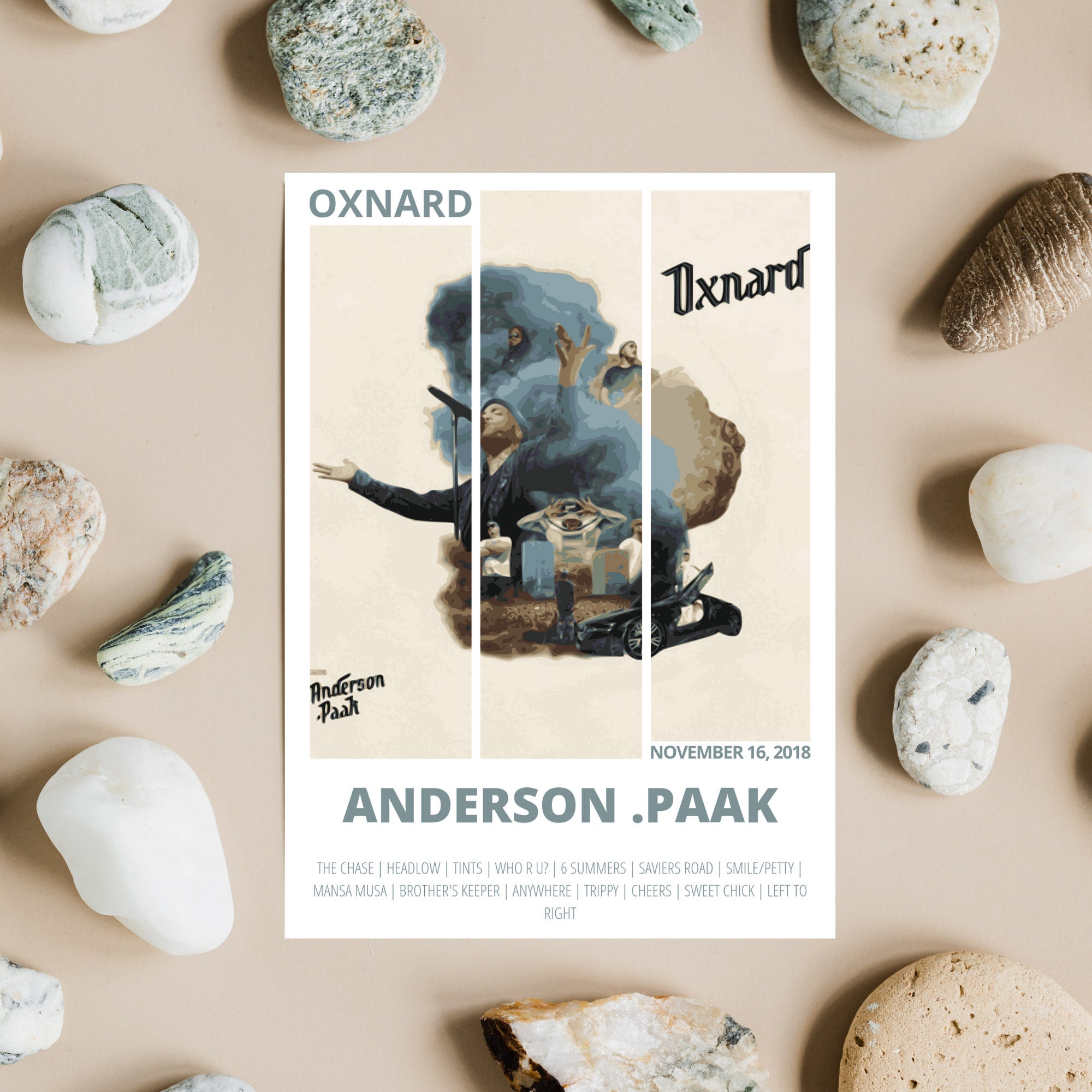 Anderson .paak Poster Oxnard Album Cover Album Poster Music Poster ...