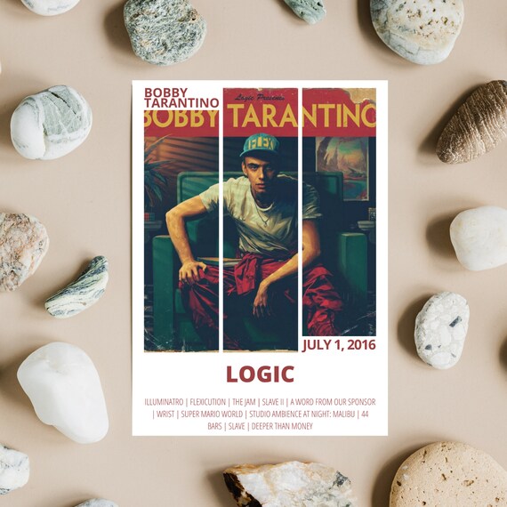 Logic Poster Bobby Tarantino Album Cover Album Poster | Etsy