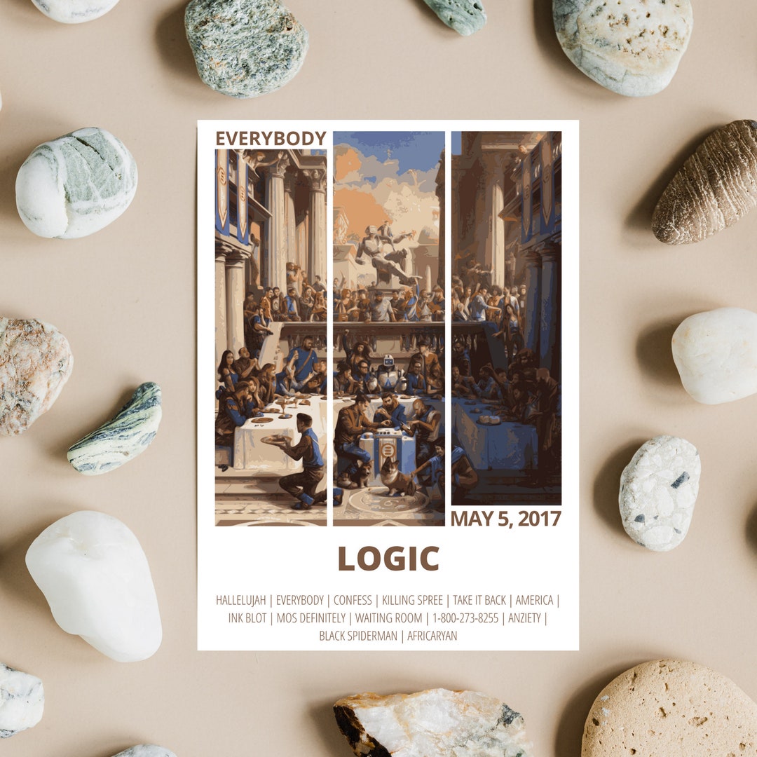Logic Poster Everybody Album Cover Album Poster Music Poster Music ...