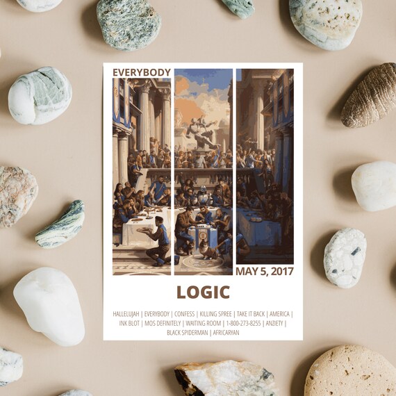 Logic Poster Everybody Album Cover Album Poster Music - Etsy Hong Kong