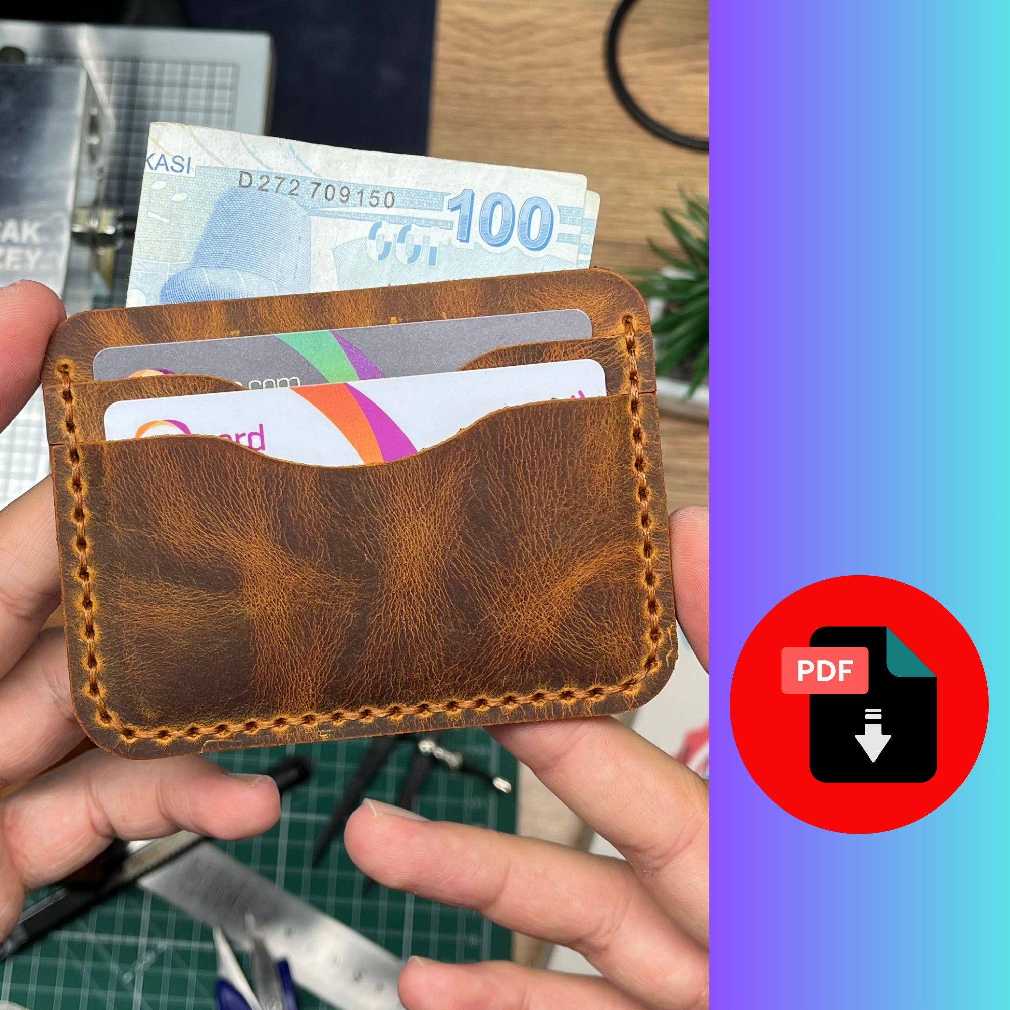 Leather Cardholder Template - PDF & SVG - Digital Download for DIY ...