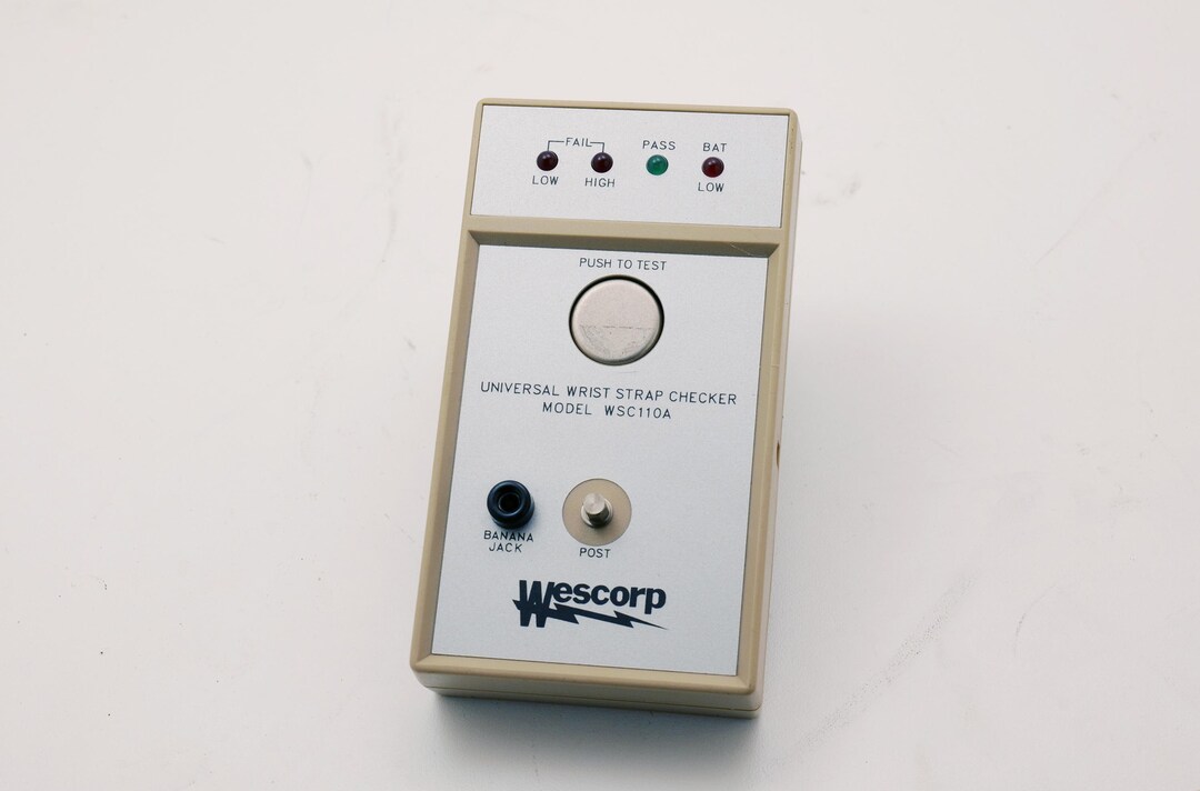 Vintage Wescorp Wsc110a Universal Wrist Strap Checker - Etsy
