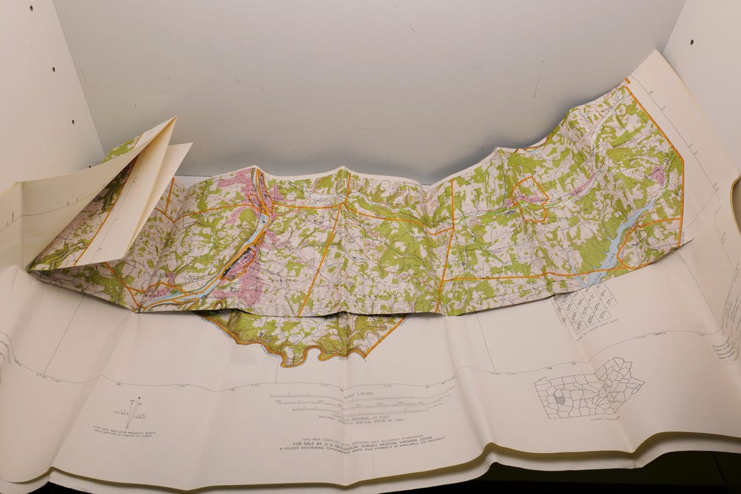 1978 Usgs Topographic Map – Armstrong County Pennsylvania 39.5x29.5 In ...