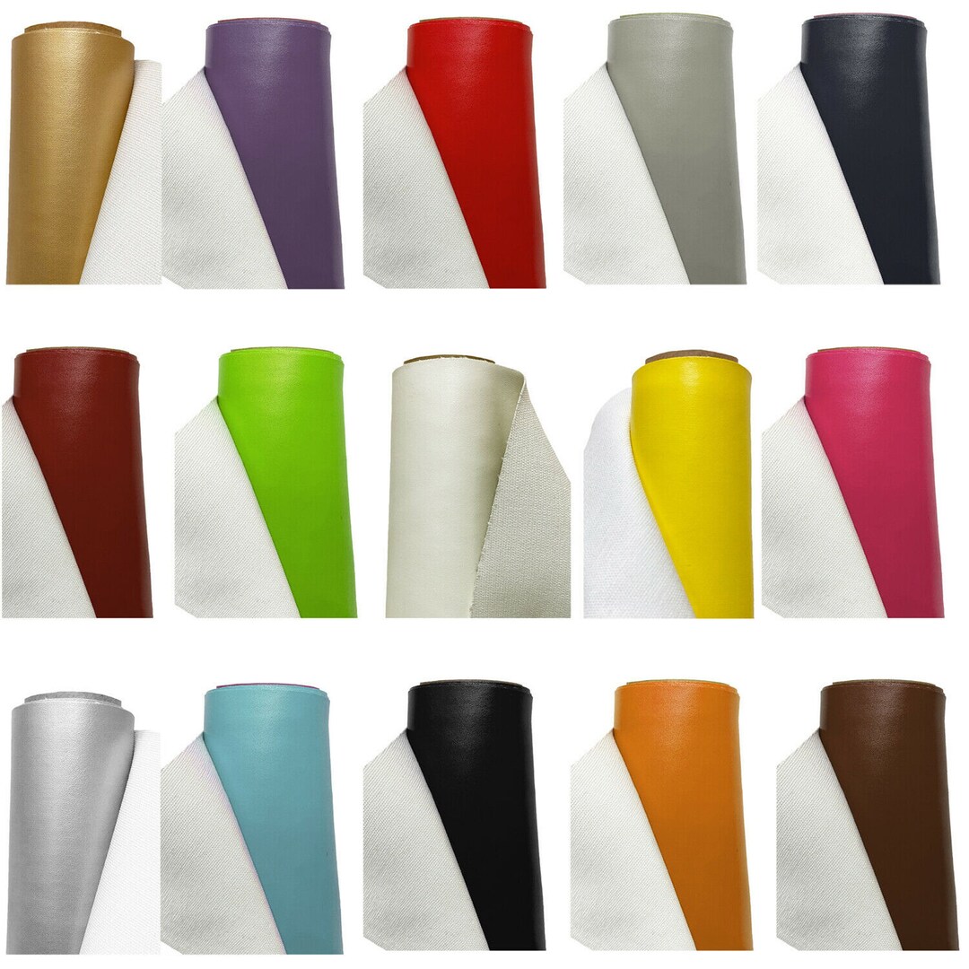 Faux Leather Leatherette Fabric Waterproof Upholstery Material Heavy ...
