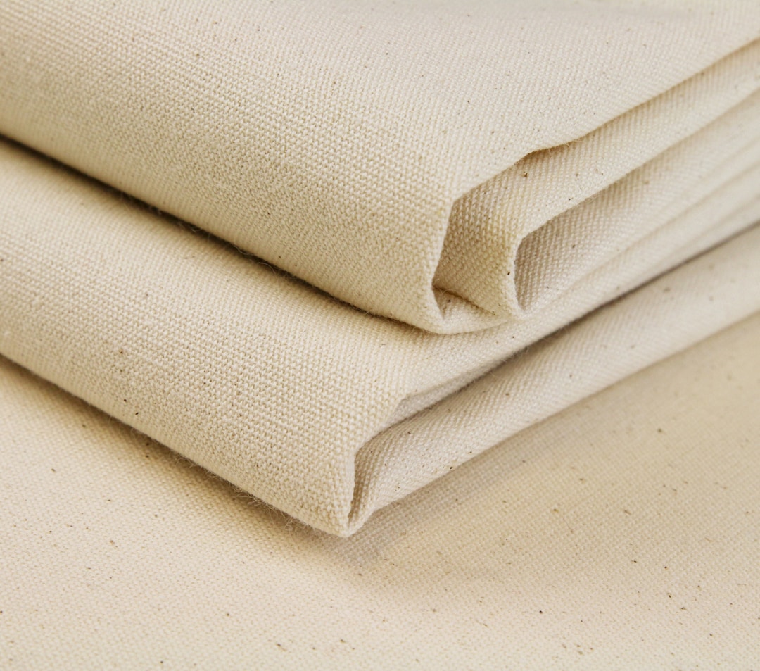 100% Cotton Natural - Calico Fabric by the Metre - Unbleached Craft ...