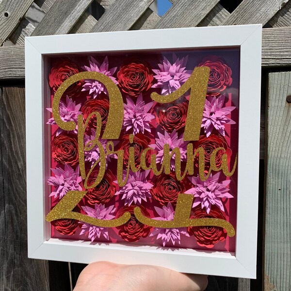 Flower Shadow Box - Etsy