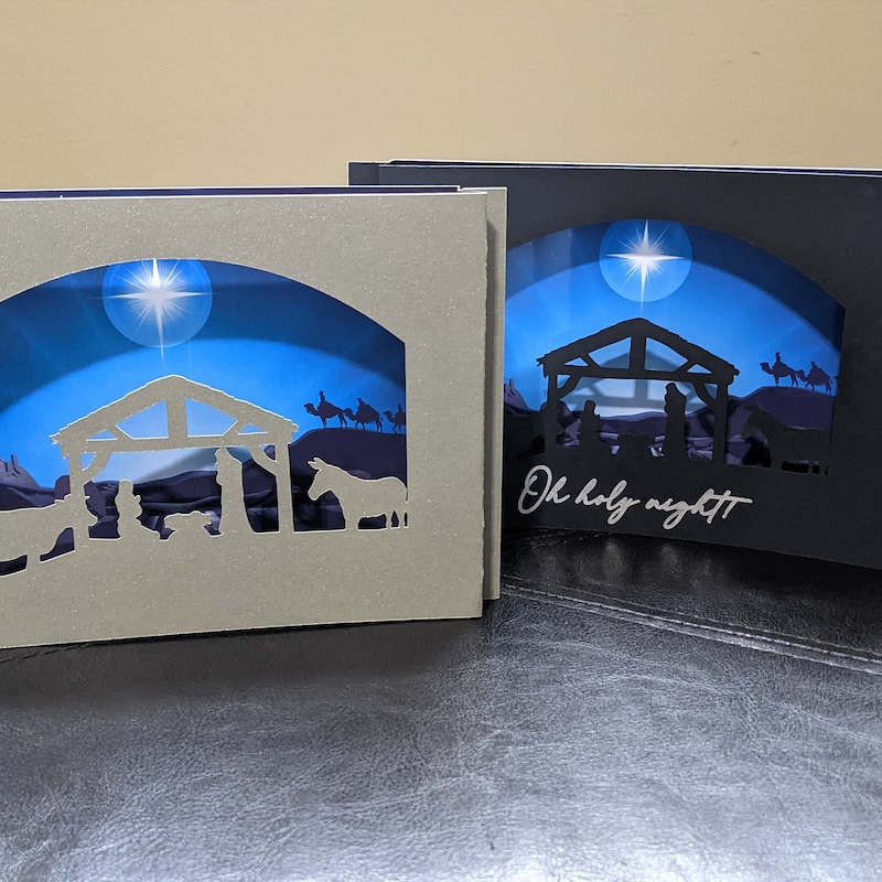 Nativity Card Svg - Etsy