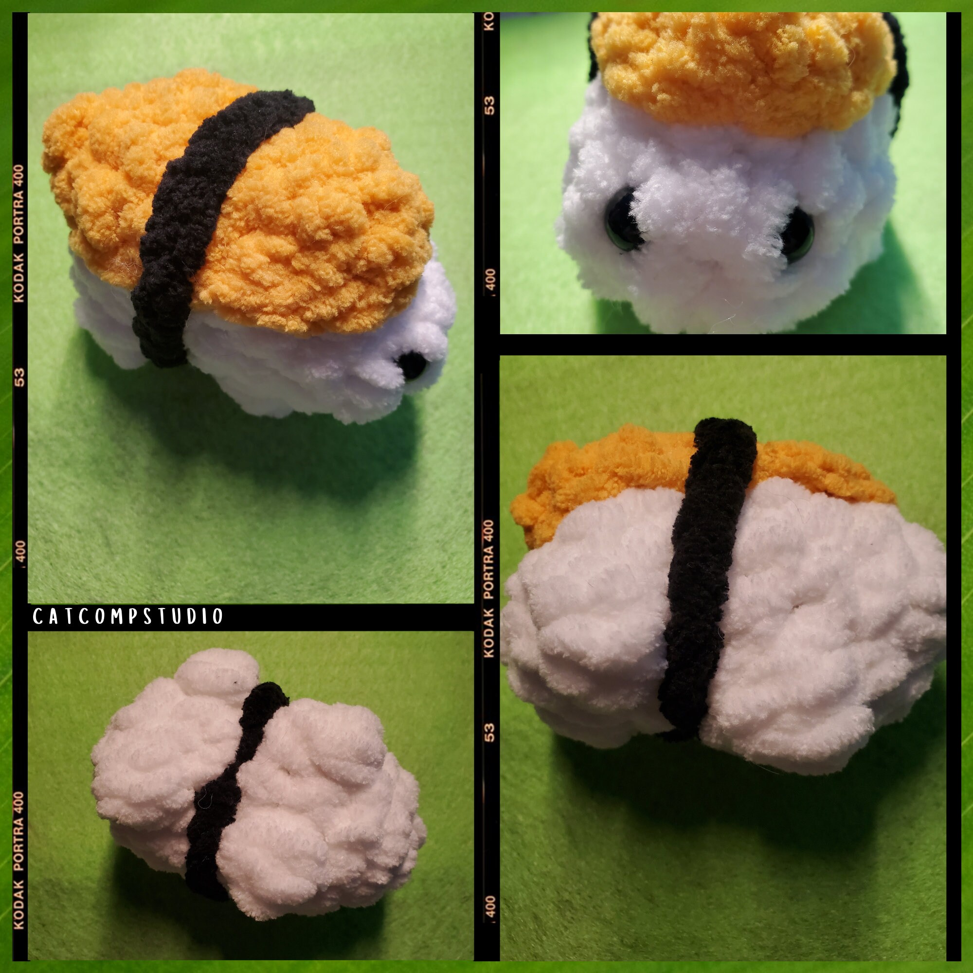 Sushi Creatures CROCHET Pattern | Nigiri Sushi Plush | Salmon Egg Sushi ...