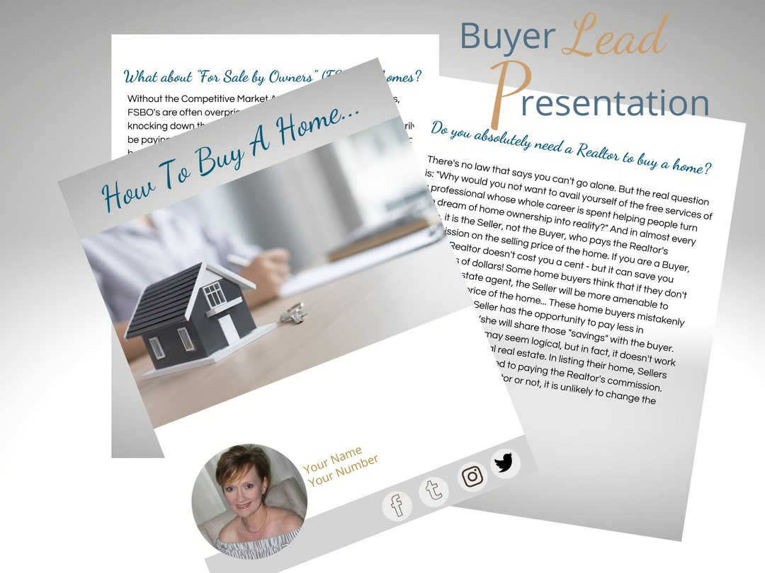 Buyer Agent Presentations and Lead Data Sheet - Etsy