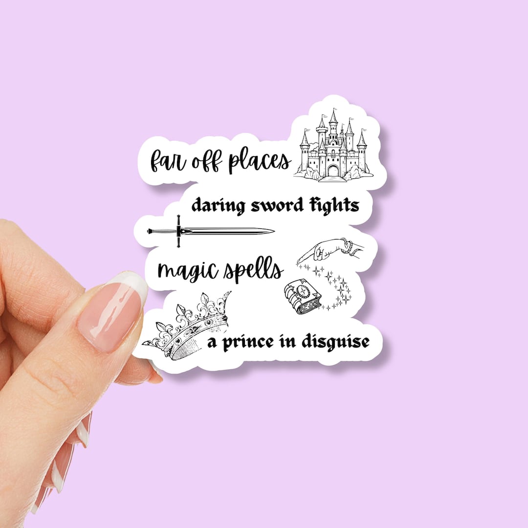 Belle Reading Sticker | Matte Finish | Beauty and the Beast | Library ...