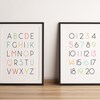 Horizontal Alphabet Poster, ABC Poster Landscape, Pastel Wall Decor ...