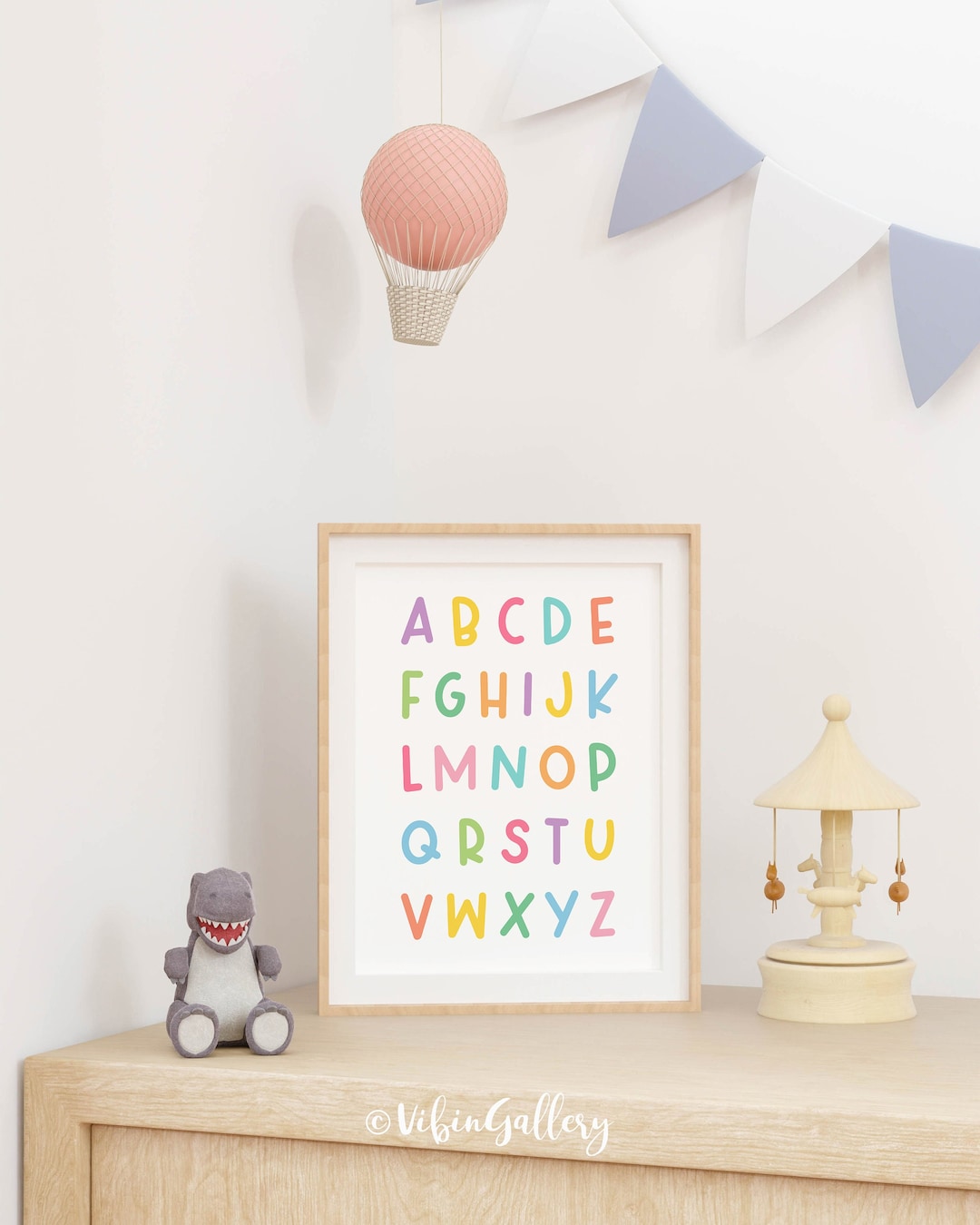 ALPHABET Poster | ABC | Printable Kids Room Decor | Playroom, Classroom ...