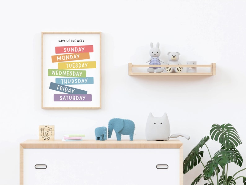 days-of-the-week-print-preschool-books-wall-poster-kids-etsy-australia