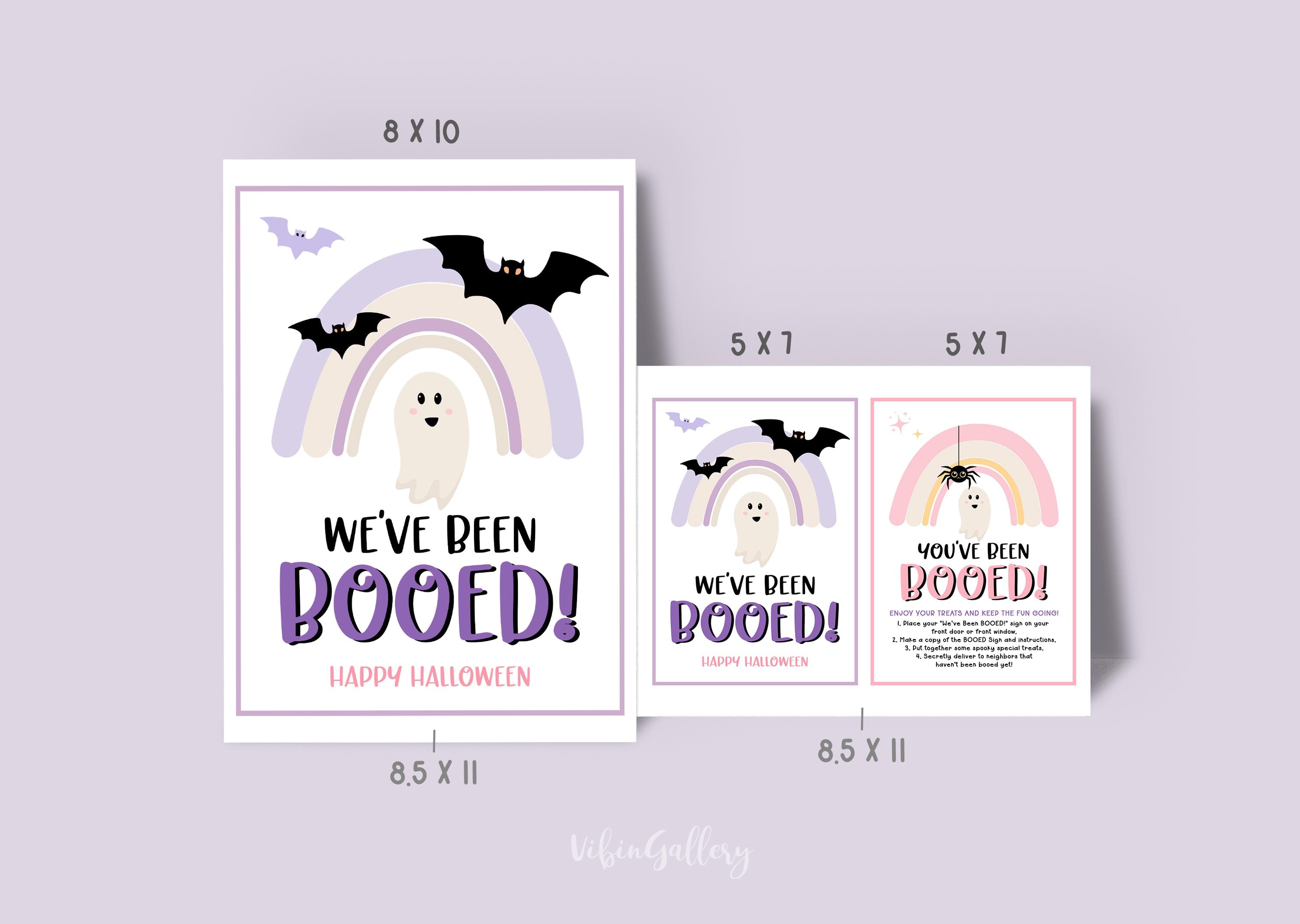 You've Been Booed Printable We've Been Booed Sign and Instruction, Cute ...