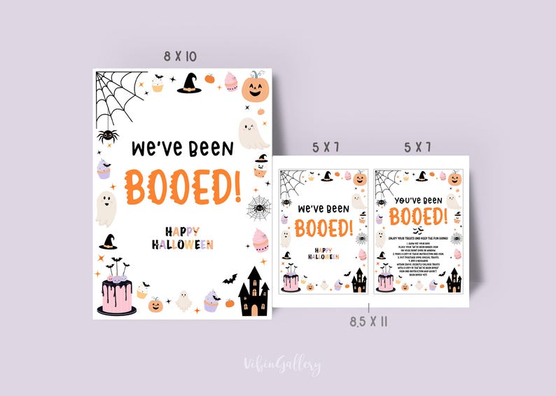 You've Been Booed Printable We've Been Booed Sign and Instruction ...