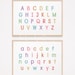 Horizontal Alphabet Poster, ABC Poster Landscape, Pastel Wall Decor ...